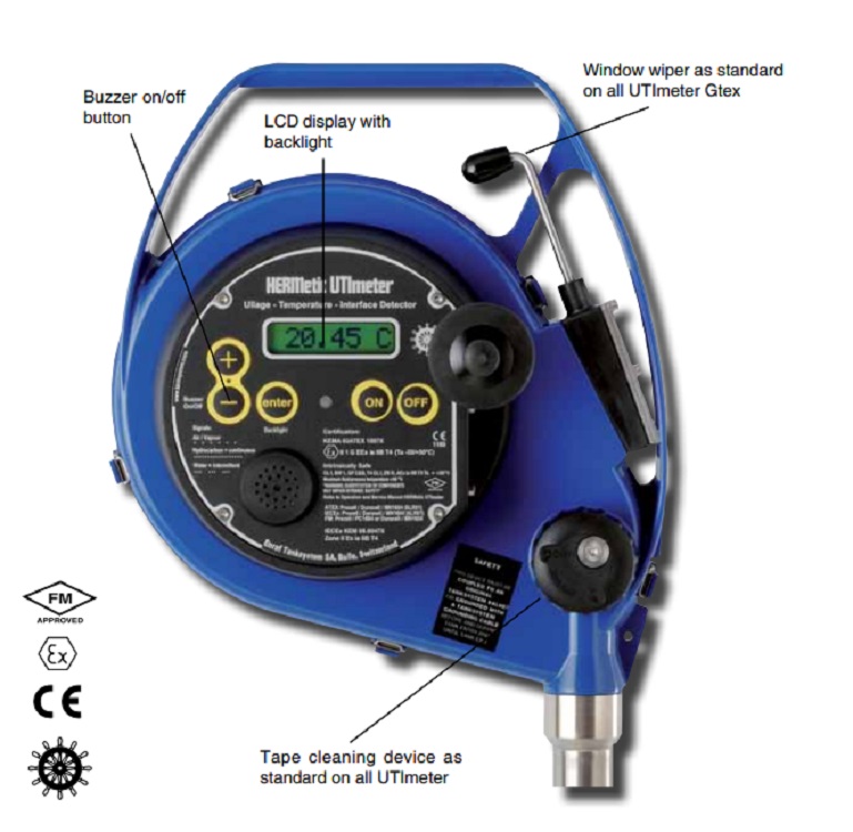 型号:Hermetic SS1-Q1-35M库号：M291125 霍尼韦尔HERMetic UTImeter Gtex系列船用量油尺（35米 ...