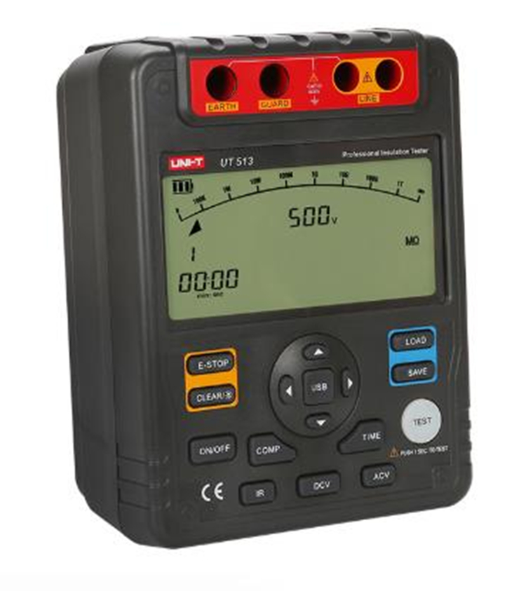 型号:ZX/UT513库号：M391575 绝缘电阻测试仪/电子式兆欧表（500-5000V） - 仪器交易网